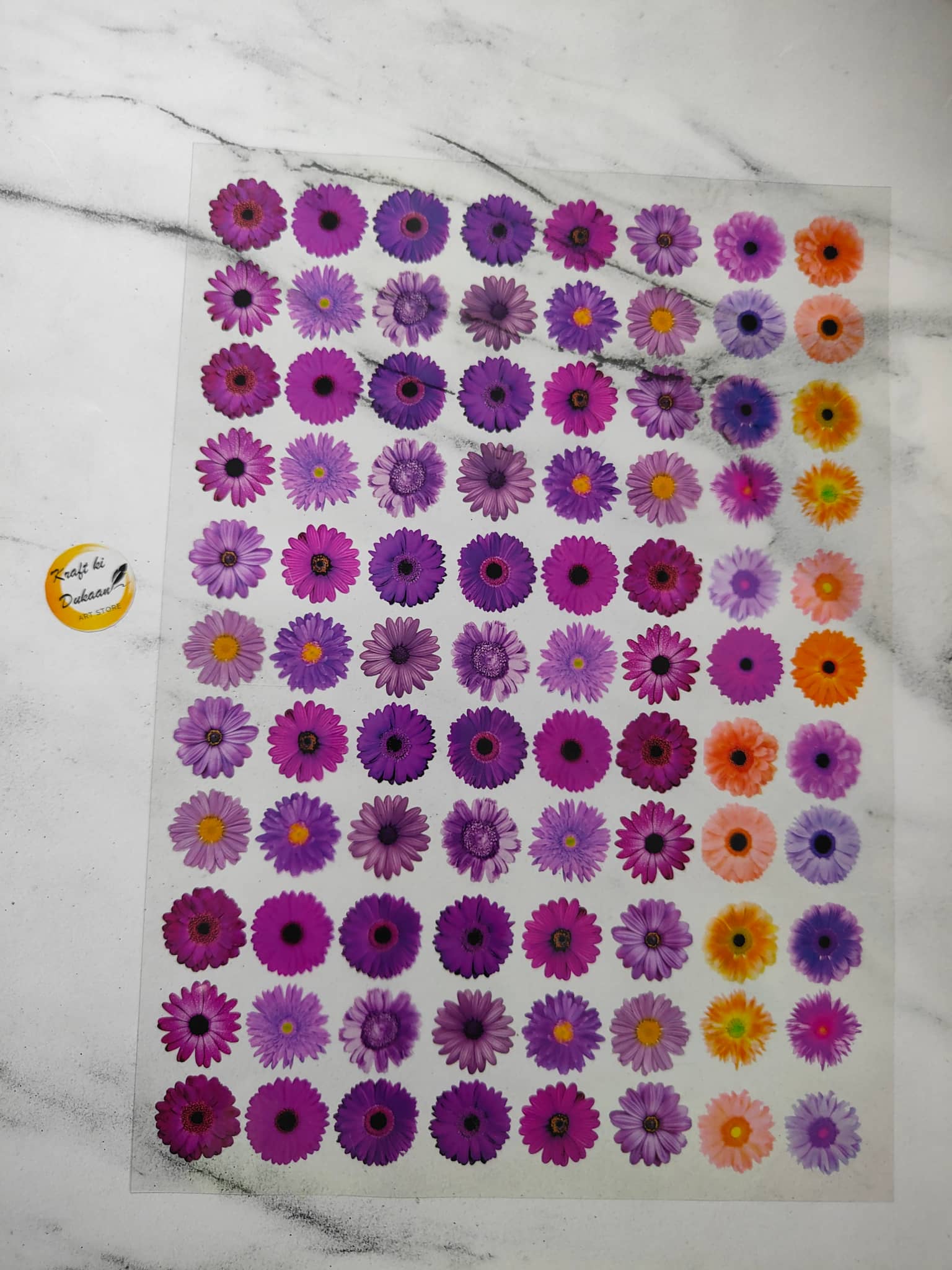 A4 Flower Insert Sheets for Resin Art | Kraft ki Dukaan