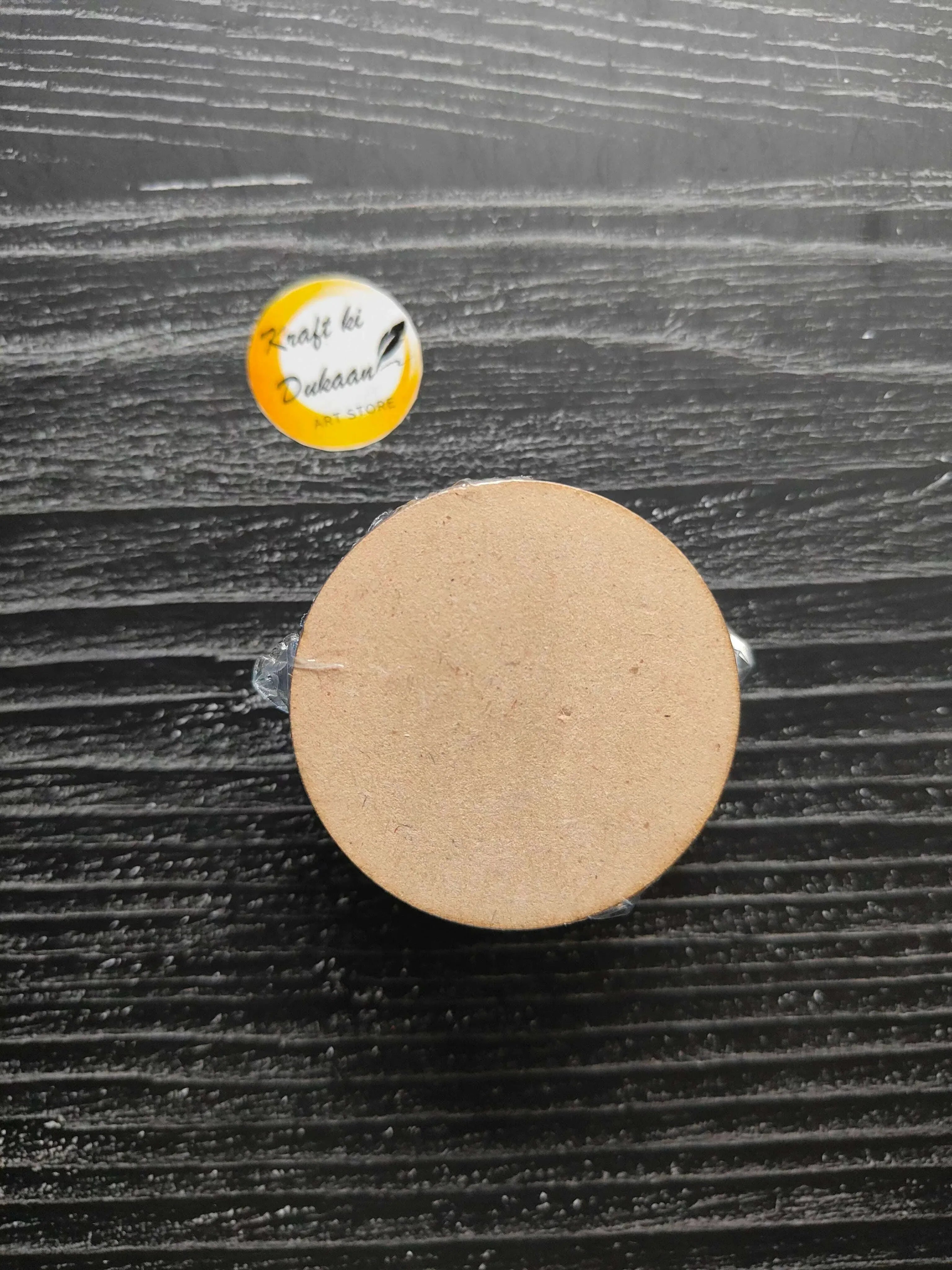 Pack of 10 - 2 Inch Round MDF Bases for Art Projects | Kraft ki Dukaan